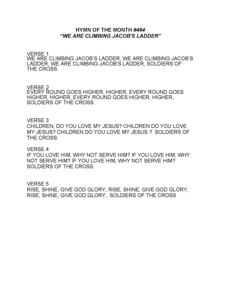 ORDER OF WORSHIP AND HOTM - Mt. Pleasant Baptist Church - DC